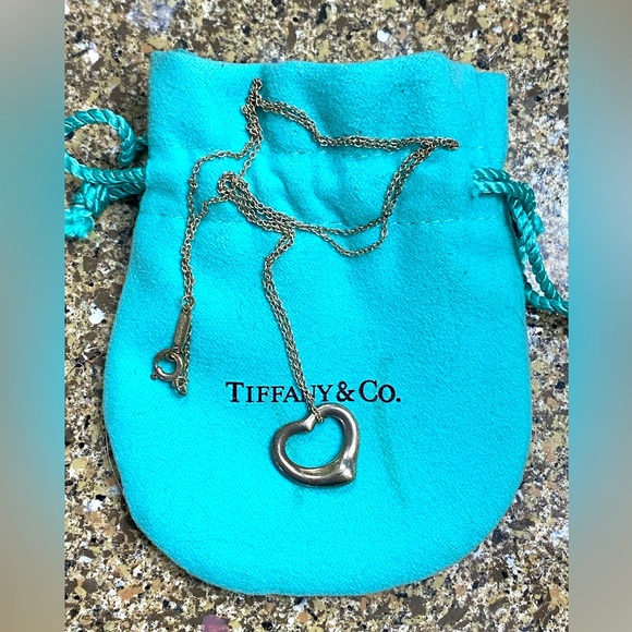 Tiffany & Co. | Jewelry | Tiffany Co Small Open Heart Necklace | Poshmark